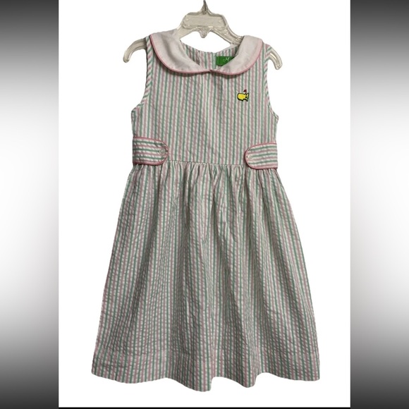 Masters Kids | Dresses | Masters Kids Golf Seersucker Logo Dress ...